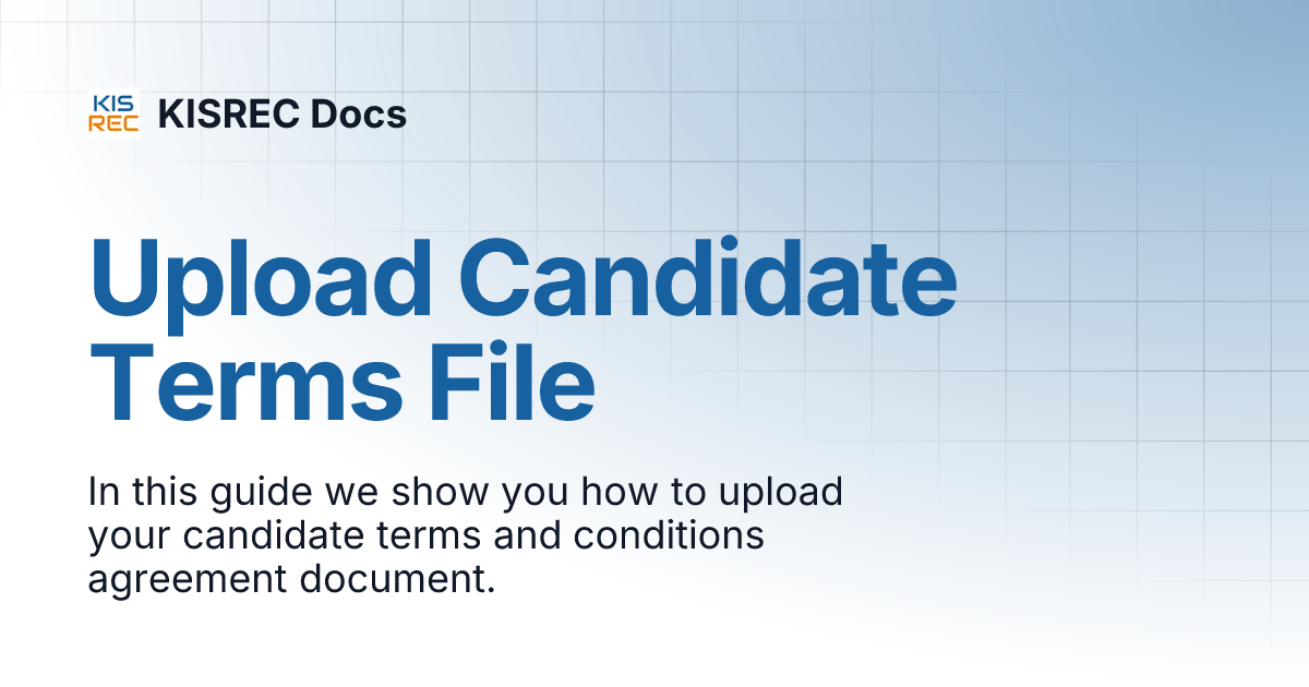 Upload Candidate Terms File | KISREC Docs